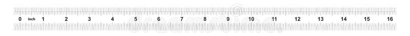 16 Inch Double-sided Ruler. Marking Accuracy is One Sixteenth of an ...