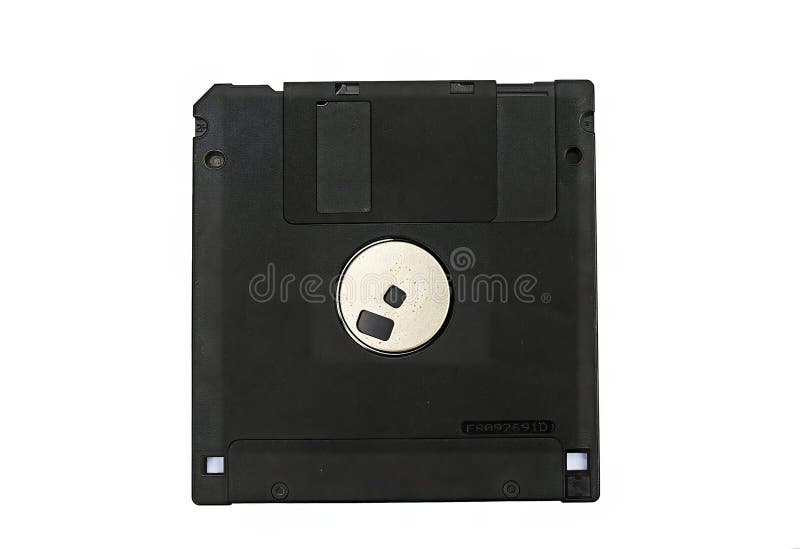 Old 3.5-inch Floppy Disk or Diskette Isolated on White Background Stock ...