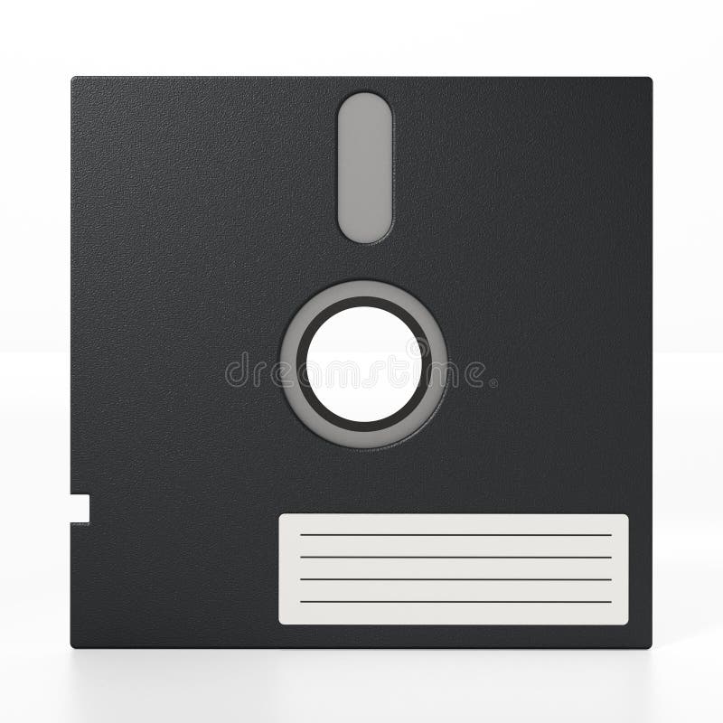 5.25 Inch Floppy Disk Isolated on White Background Stock Illustration ...