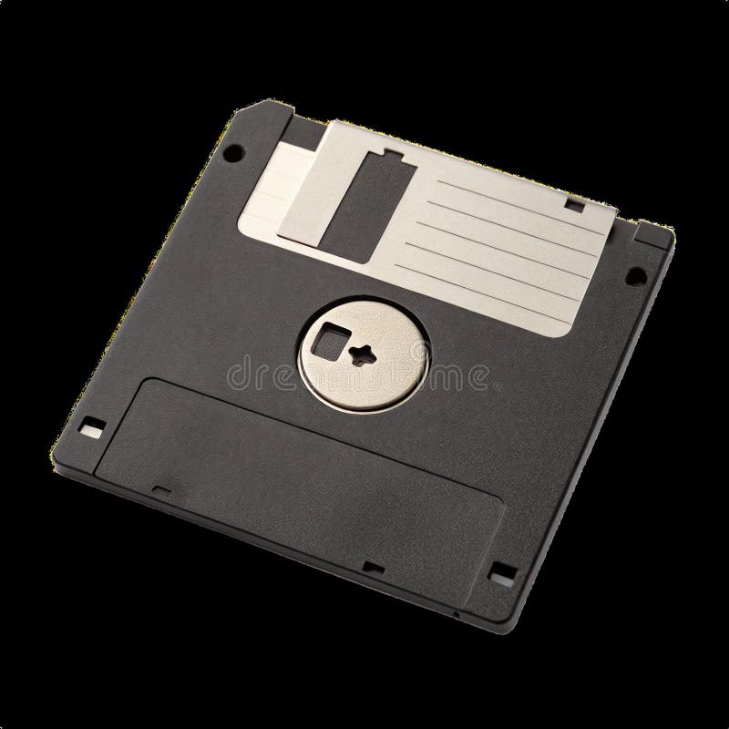 5.25 Inch Floppy Diskette Isolated on White Background with ...