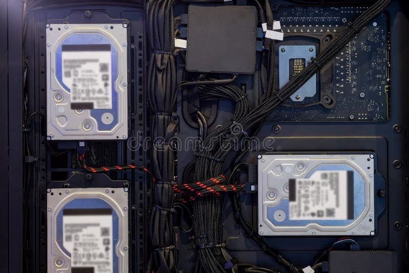 3.5-inch Hard Disk Drive that Installed on PC Case Computer Stock Image ...