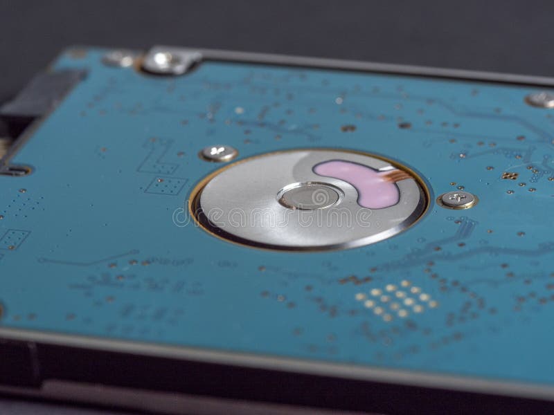 2.5 Inch Hard Disk Drive for Laptop or Computer on a Dark Paper ...