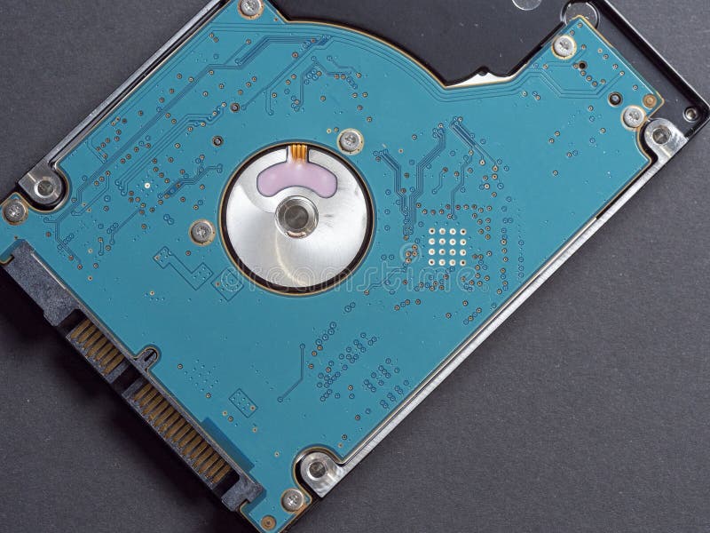 2.5 Inch Hard Disk Drive for Laptop or Computer on a Dark Paper ...