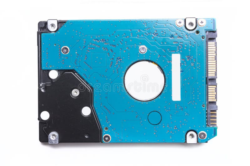 2.5 Inch Harddisk Drives HDD on the White Background.Top View Stock ...