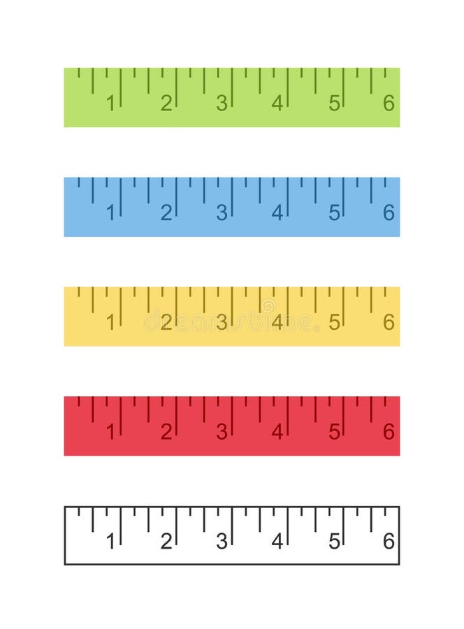 4 Inch Ruler. Marking Accuracy is One Sixteenth of an Inch Stock ...
