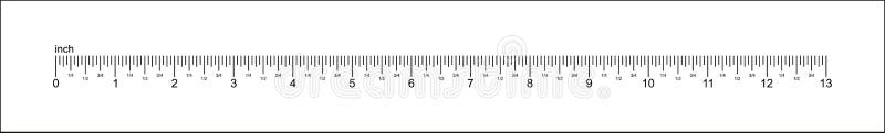 Inch Ruler. Vector Illustration on a White Background Stock Vector ...