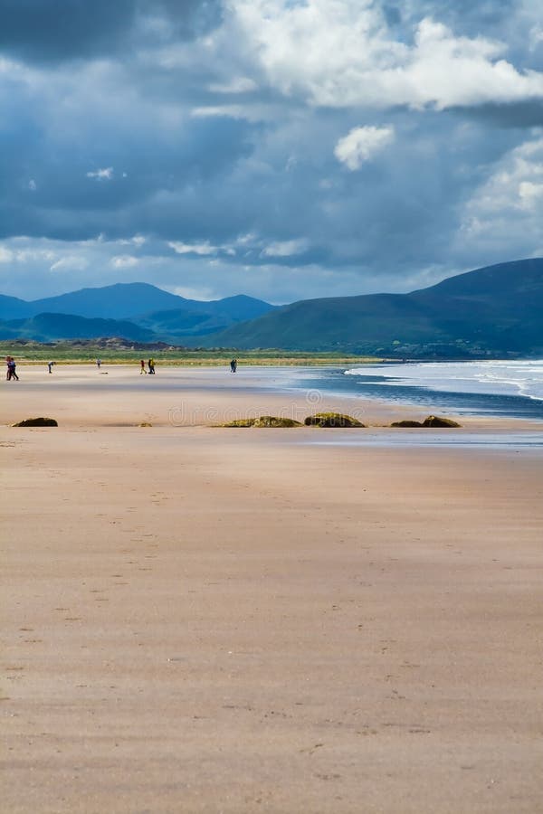 Inch Strand stock image. Image of beach, water, overcast - 11618617