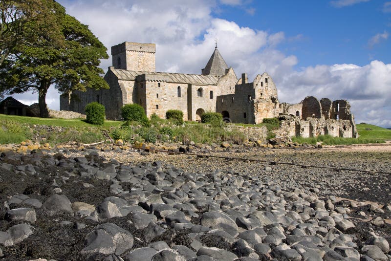 Inchcolm Abbey stock photo. Image of medieval, dilapidation - 22012574