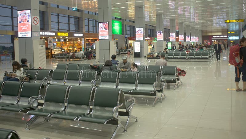 Incheckning I Inre Av Flygplatsen Redaktionell Arkivfoto - Bild av flyg ...