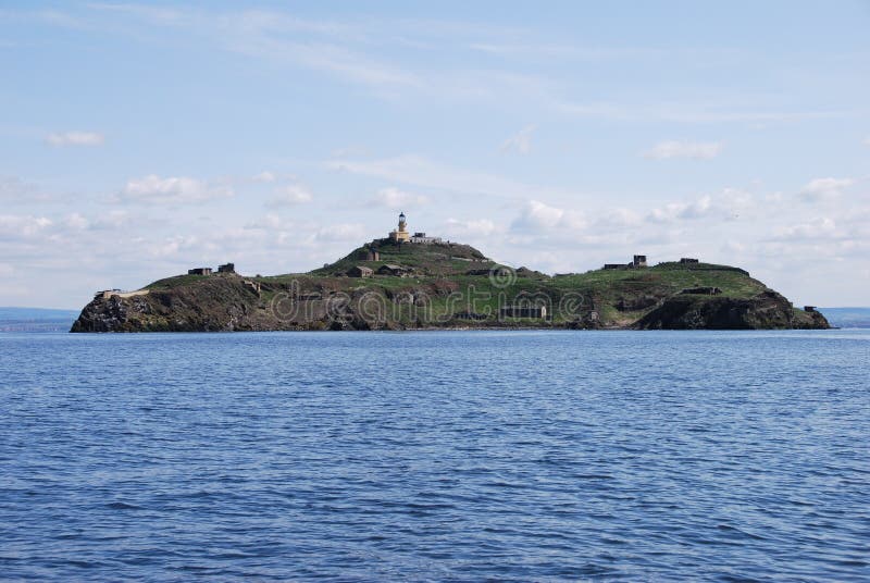 Inchkeith Island stock image. Image of coast, tide, ruins - 24907805