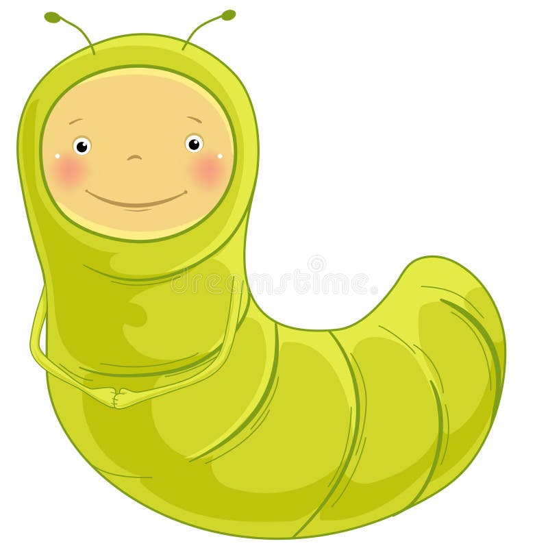 Cute Inchworm Clipart