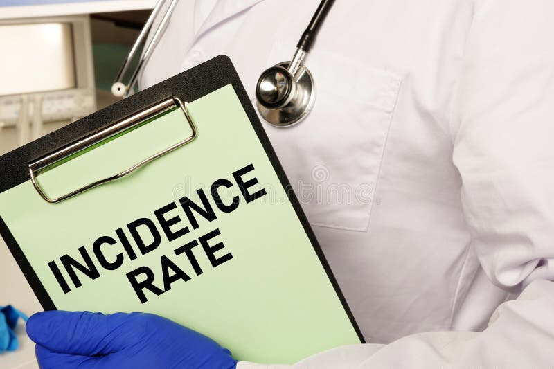 Incidence Rate is Shown As Medical Concept Stock Image - Image of ...