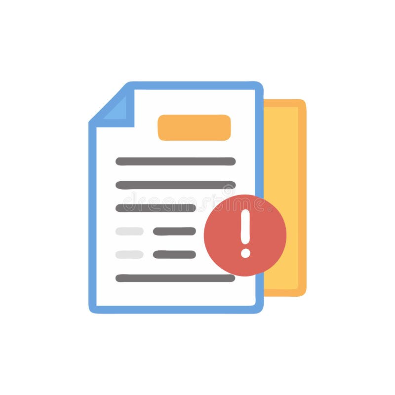 Incident Report Icon for Management Stock Photo - Illustration of ...