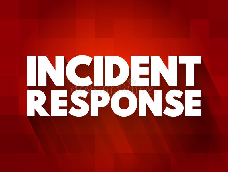 Incident Response Text Quote, Concept Background Stock Illustration ...