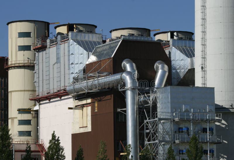 Factory incinerator flames stock photo. Image of extreme - 15545654