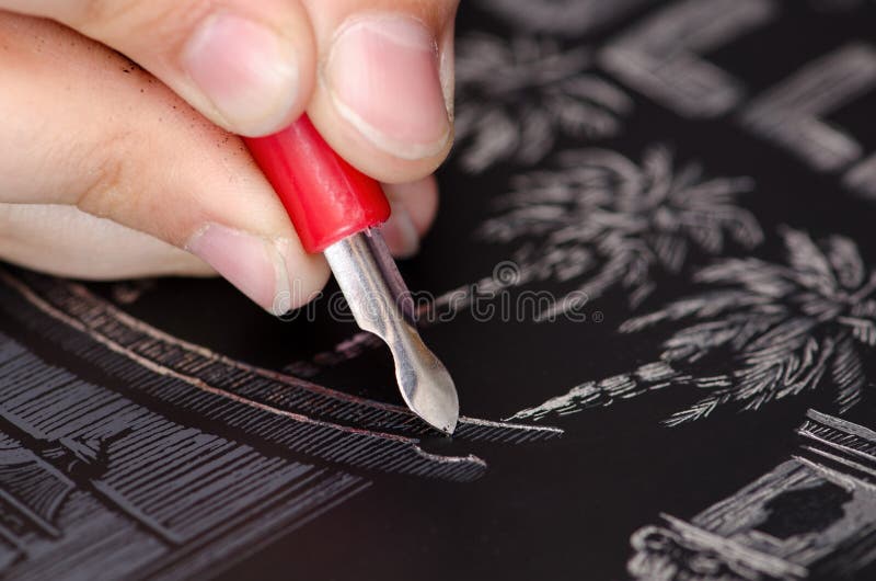 Incisione fotografia stock. Immagine di tiraggio, raschietto - 66409278