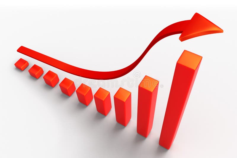 Incline stock illustration. Illustration of graph, render - 12631289