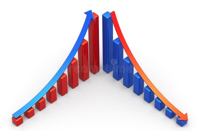 Incline and Decline stock illustration. Illustration of sign - 12631808