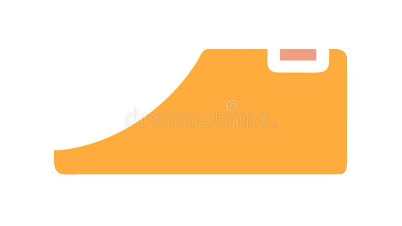 Inclined Ramp or Slope Icon, Accessibility and Transition Symbol ...