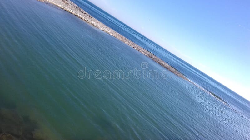 Inclined view of the sea stock photo. Image of high - 146210730