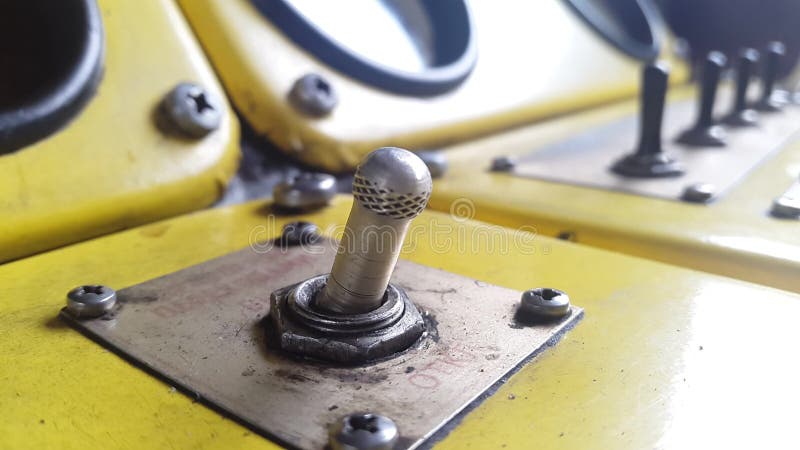 Include the Old Toggle Switch on the Control Panel Stock Video - Video ...