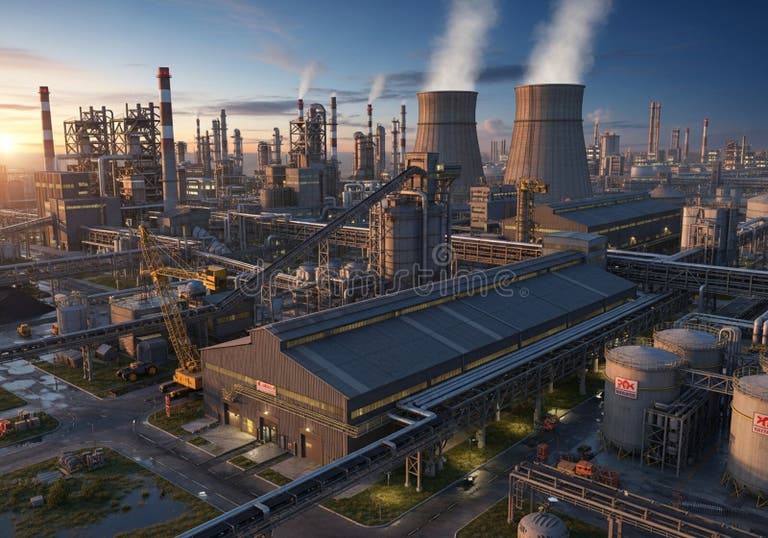 Numerous Large Metal Storage Tanks Stock Illustrations – 128 Numerous ...