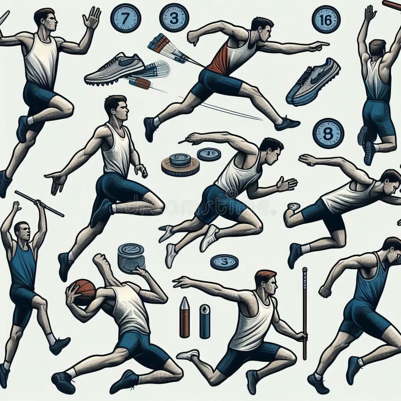 Throwing Events Stock Illustrations – 327 Throwing Events Stock ...