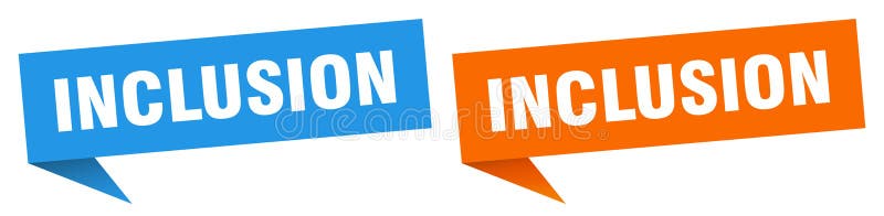 Inclusion Banner. Inclusion Speech Bubble Stock Vector - Illustration ...