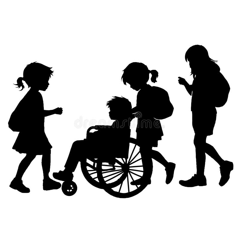 Inclusion for child stock vector. Illustration of cartoon - 359319022