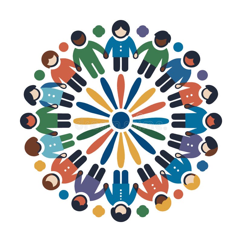 Inclusion Diversity Icon Vector Illustration Stock Vector ...