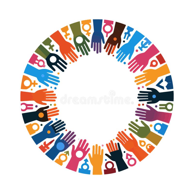 Inclusion Diversity Icon Vector Illustration Stock Vector ...