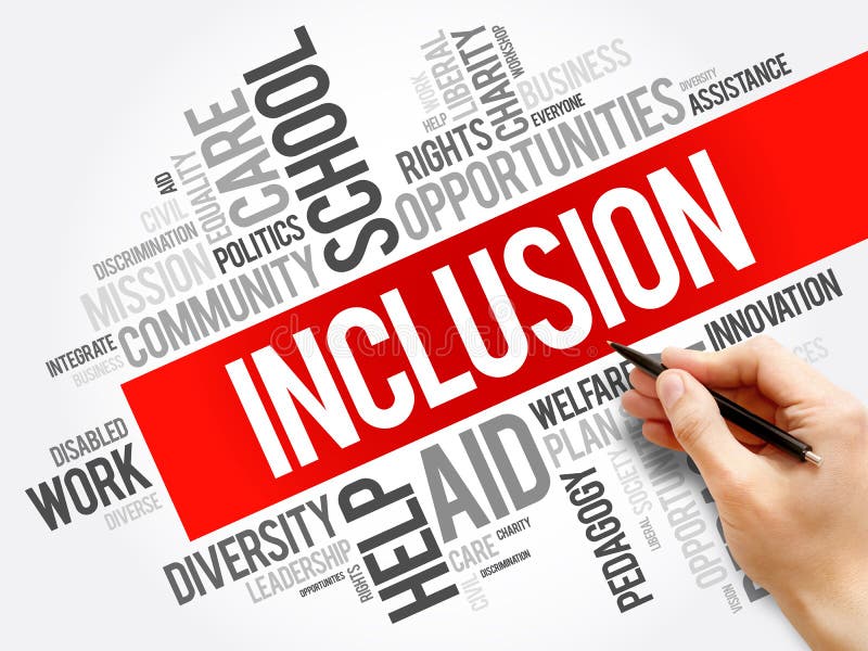 Inclusion Word Cloud Collage Stock Photo - Image of mission, liberal ...