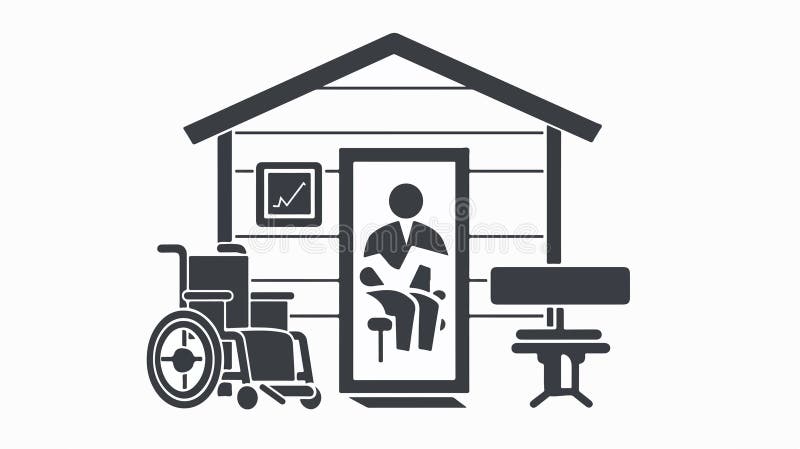 Inclusive Accessible Room Sign for Disabilities in Public Spaces Stock ...