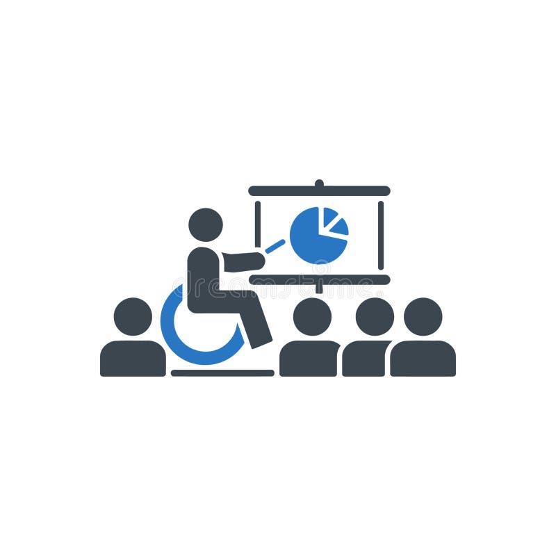 Inclusive Business Presentation Icon Stock Vector - Illustration of ...