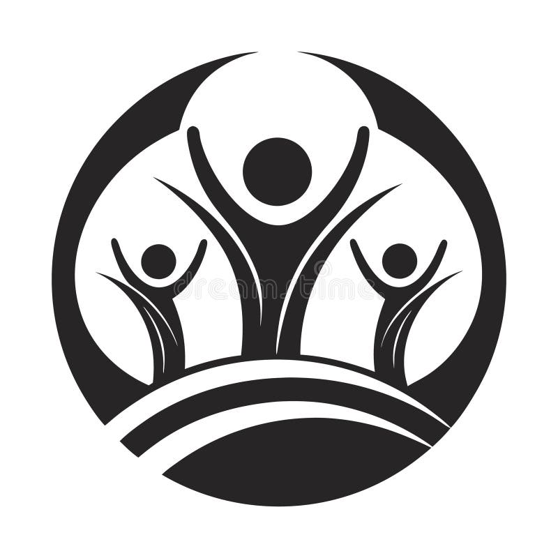 Inclusive Community Icon Unity and Support Design Stock Vector ...