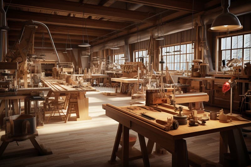 Inclusive Community Woodworking Club Where Stock Illustration ...