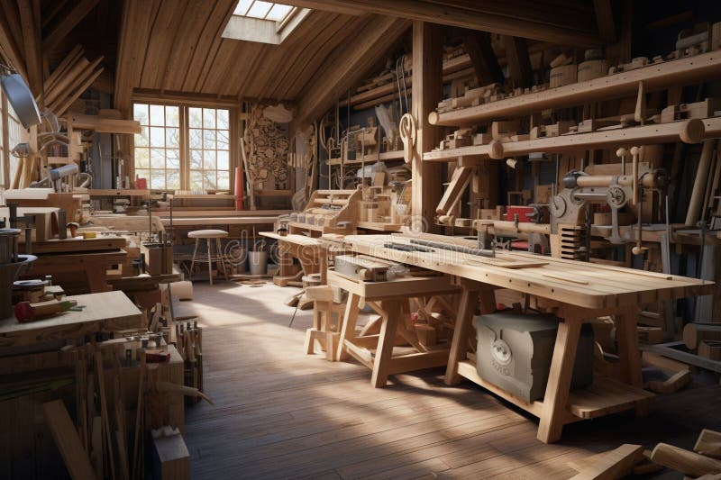 Inclusive Community Woodworking Club Where Stock Illustration ...