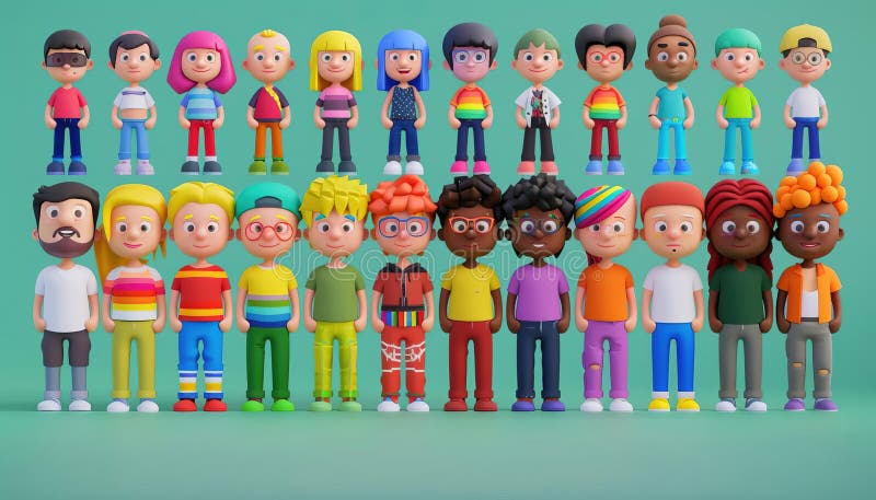 43 Inclusive 3D Cartoon Characters Representing the LGBTQ Community ...