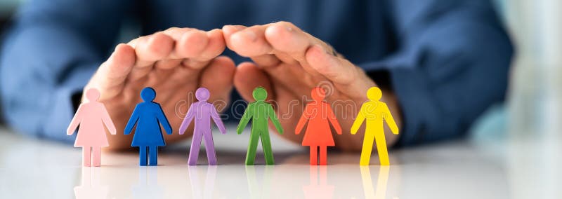 Inclusive Diversity LGBT Colors Stock Image - Image of color, employee ...