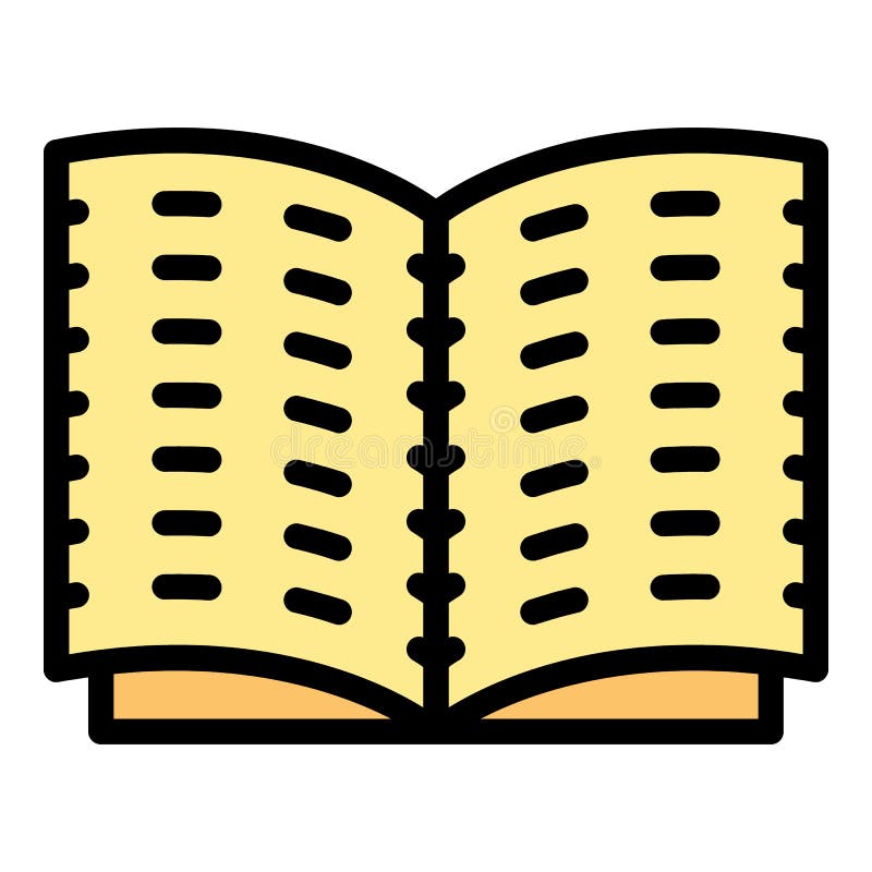 Inclusive Education for Blind Book Icon Color Outline Vector Stock ... Inclusive Education for Blind Book Icon Color Outline Vector Stock ...