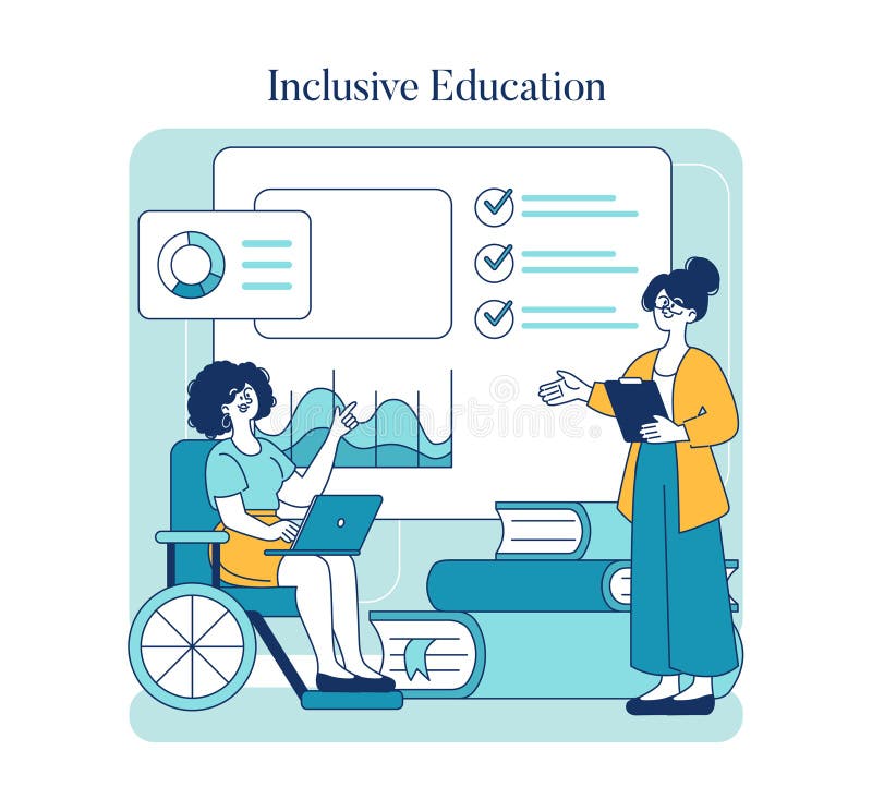 Education Trends. Flat Vector Illustration Stock Vector - Illustration ...