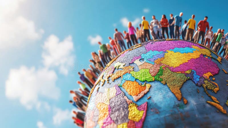 Inclusive Leadership Fostering Collaboration among Global Teams Stock ...