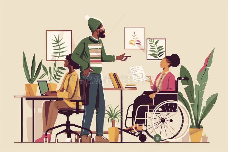 Inclusive Office Meeting with Diverse Colleagues. Stock Photo - Image ...