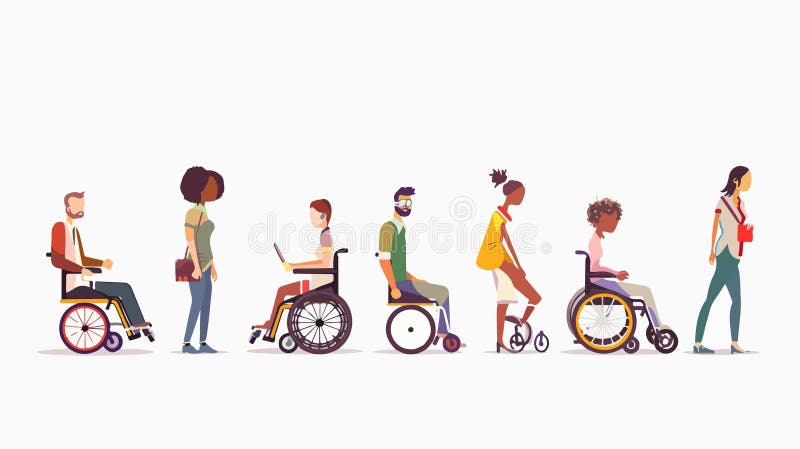 Inclusive Office Work Environment with Diverse Employees Collaborating ...