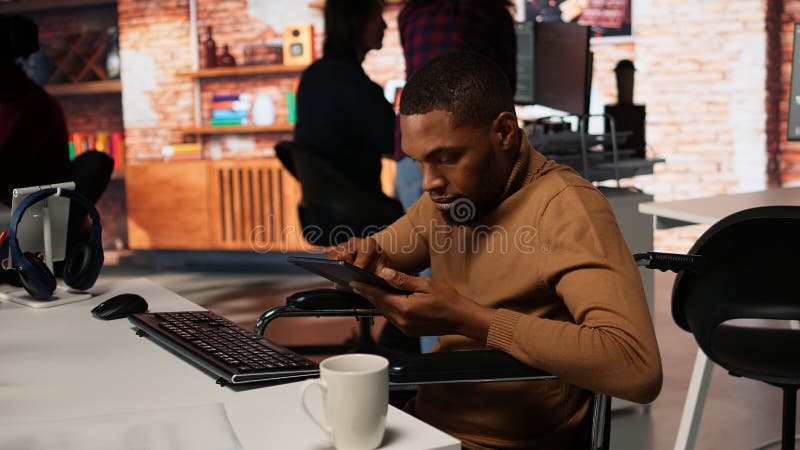 Inclusive Software Development Agency Worker with Paraplegia Uses ...