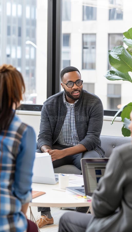 Inclusive Teamwork Diverse Professionals Collaborating in a Creative ...