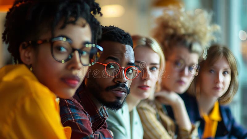 Inclusive Teamwork Professionals Collaborating Creatively in a Modern ...