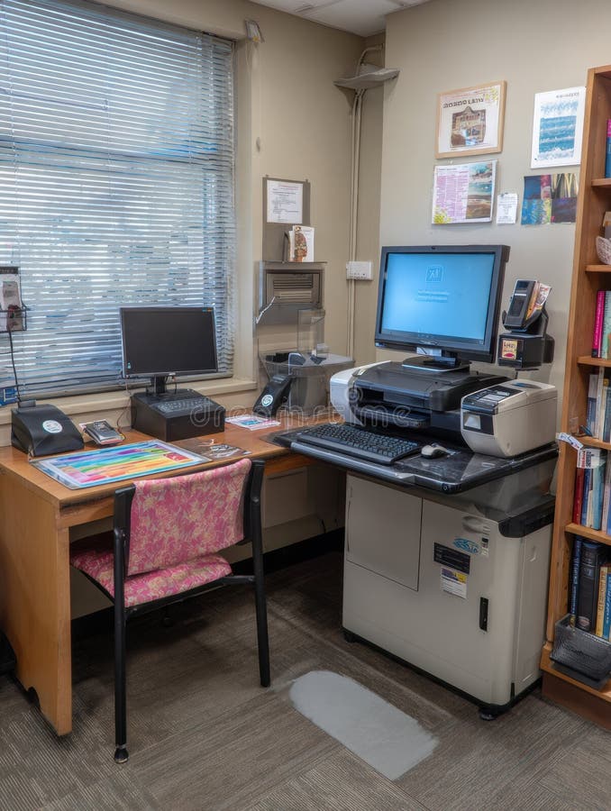 Inclusive Tech Station Featuring Screen Readers, Large Print Materials ...