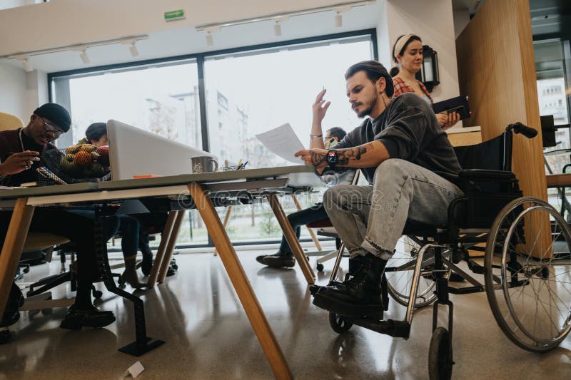 Inclusive Work Environment with Diverse Team Members Engaging in ...