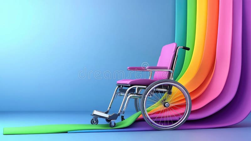 Inclusive Workplace Design with Colorful Wheelchair - Embracing ...